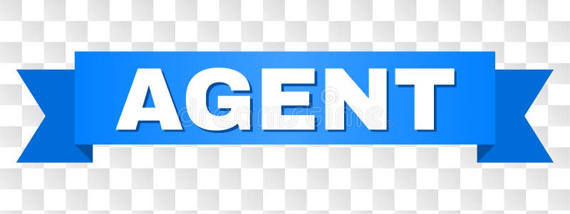 Blue Tape with AGENT Title stock vector. Illustration of secret - 135335290