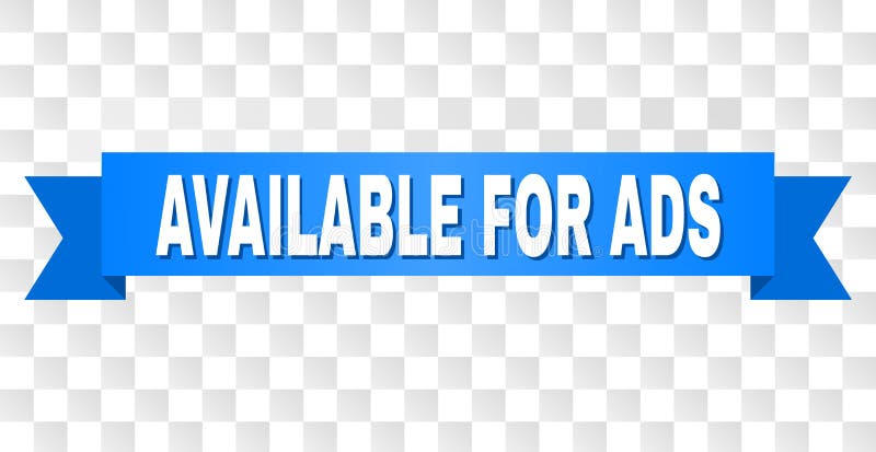 Blue Tape with AVAILABLE for ADS Text Stock Vector - Illustration of ...