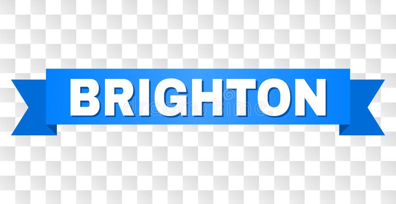Brighton Ribbon Banner. Brighton Grunge Band Sign Stock Vector ...