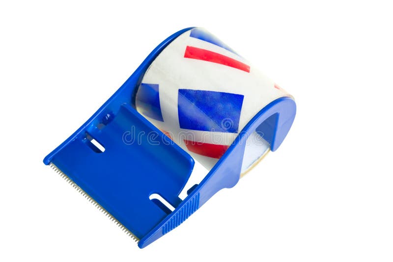 Blue Tape Dispenser stock photo. Image of clear, office - 10734232