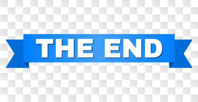 Blue Tape with the END Caption Stock Vector - Illustration of banner ...