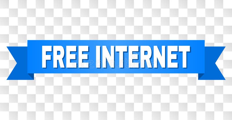 Blue Tape with FREE INTERNET Text Stock Vector - Illustration of ...