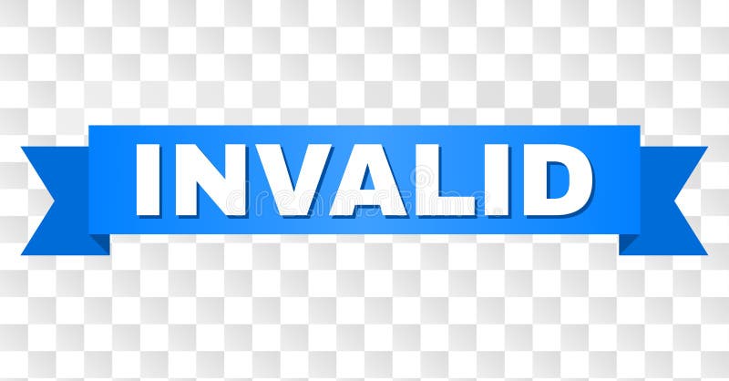 Blue Tape with INVALID Caption Stock Vector - Illustration of element ...