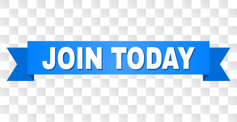 Blue Tape with JOIN TODAY Caption Stock Vector - Illustration of banner ...