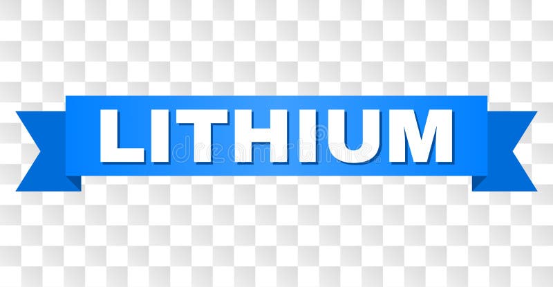Blue Tape with LITHIUM Caption Stock Vector - Illustration of element ...