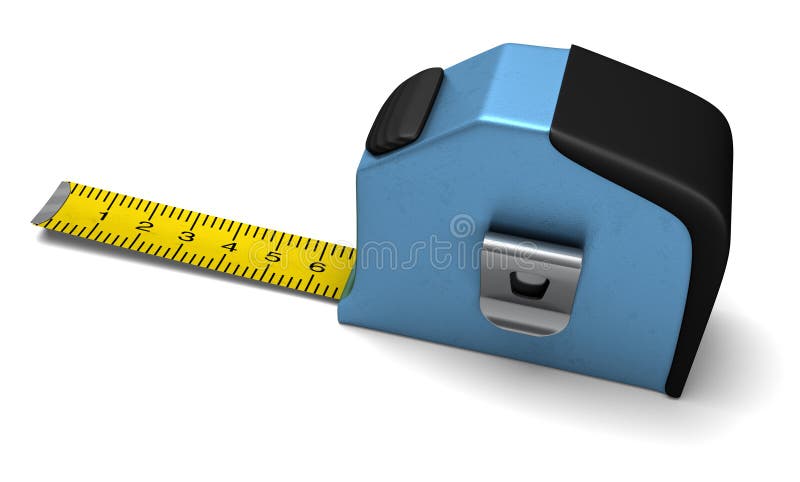 Blue tape measure stock illustration. Illustration of millimeters ...