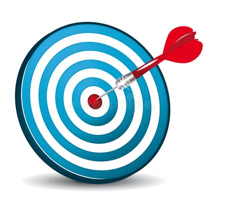 Blue target icon stock vector. Illustration of jackpot - 8874886