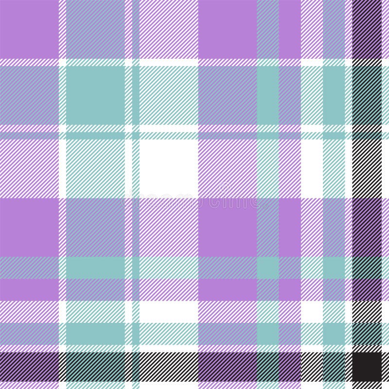 Blue Tartan Plaid Baby Color Seamless Pattern. Vector Illustration ...