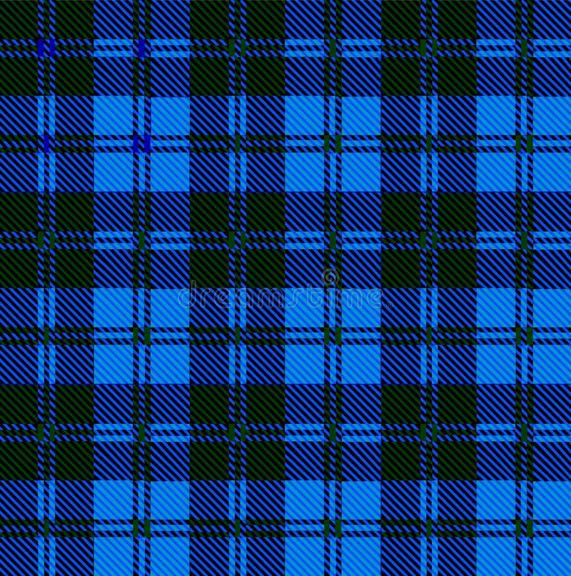 Blue Tartan Wool Material stock illustration. Illustration of scott ...