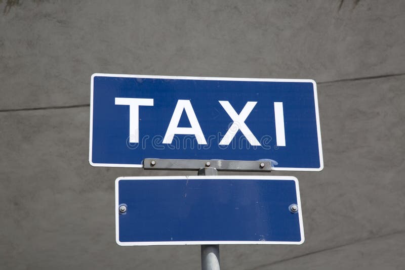 Blue Taxi Sign stock image. Image of paris, france, street - 17788169