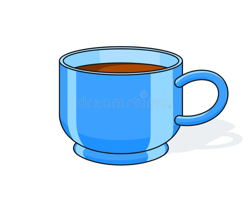 Tea stock vector. Illustration of handful, human, blue - 3558208