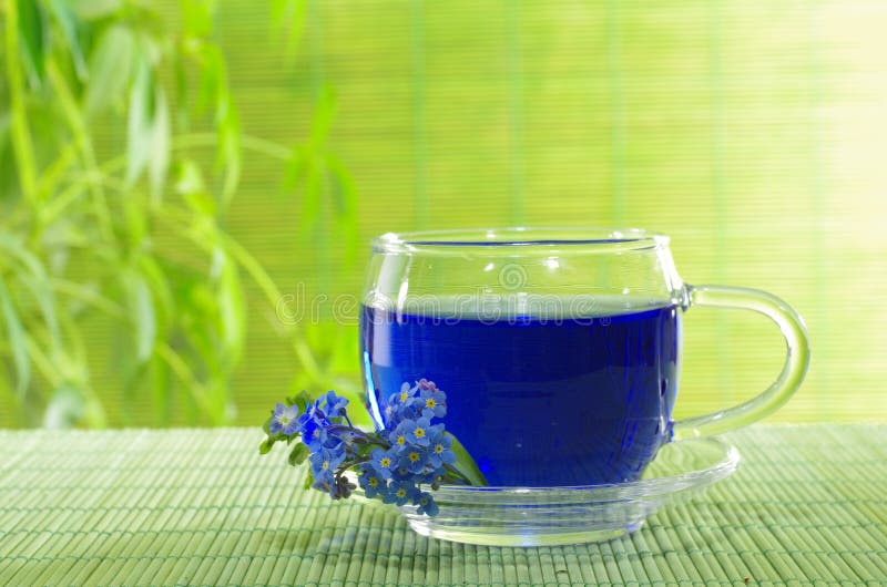 Blue tea stock image. Image of asia, healthy, beverage - 30841131
