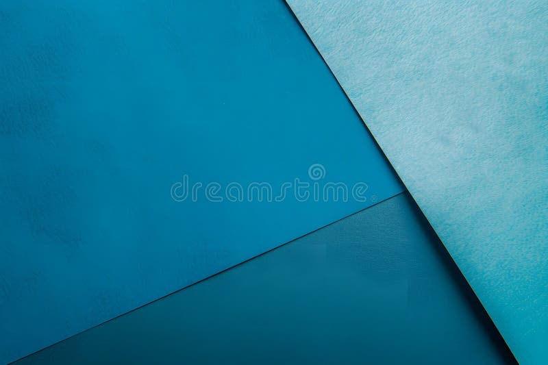 Blue and Teal Paper Background with Geometric Shapes - AI Generated ...