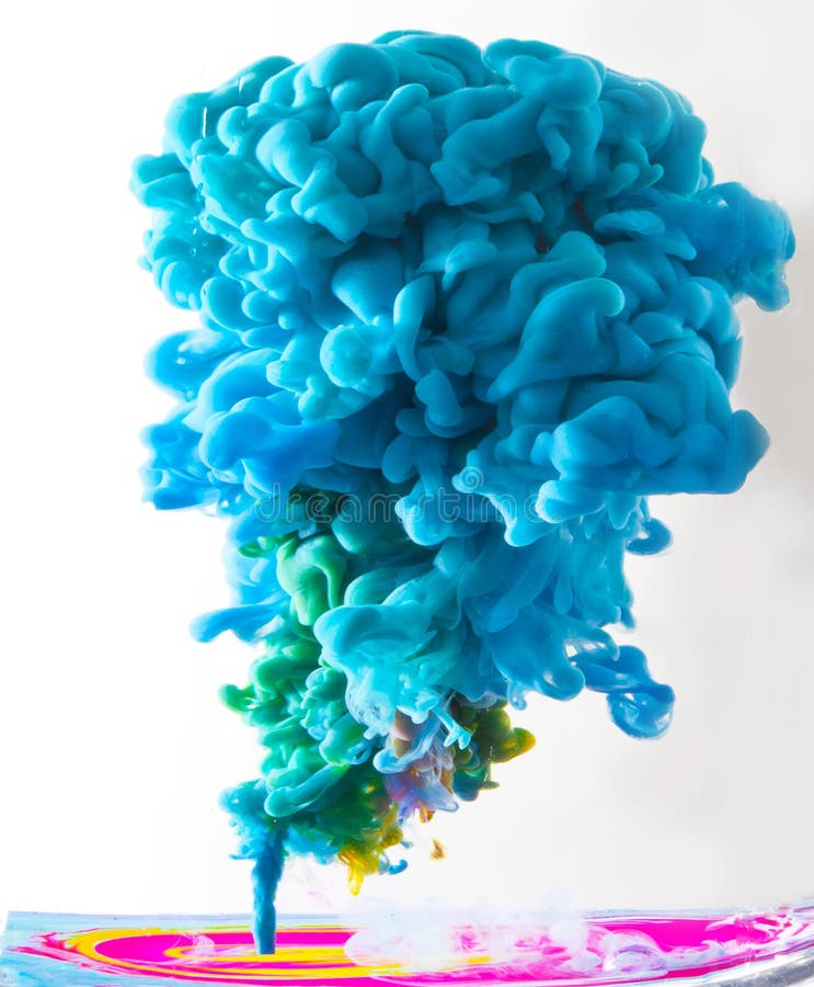Blue and teal ink stock photo. Image of soft, watercolor - 53165046