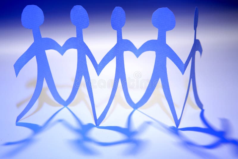 Blue team stock photo. Image of companion, connected, family - 2562628