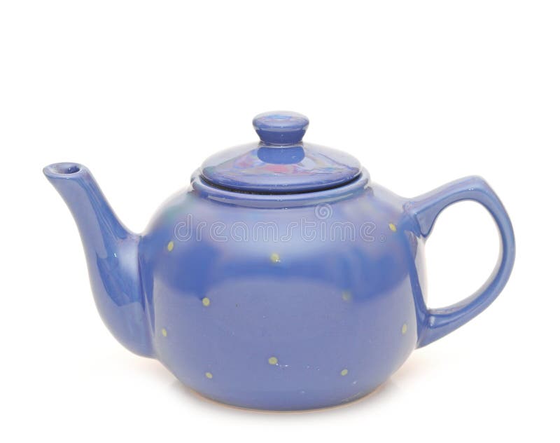 Blue teapot stock photo. Image of ceramic, handle, teapot - 31152464