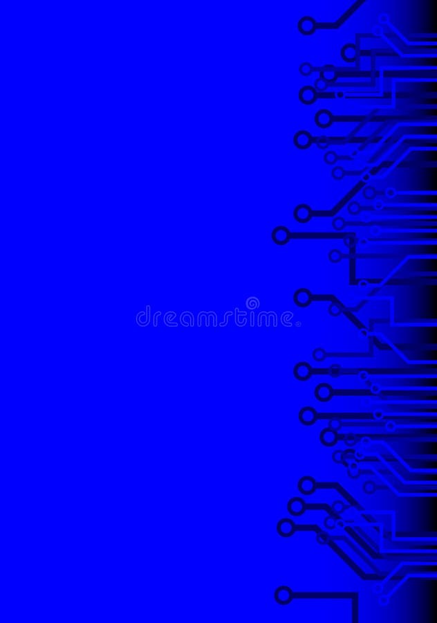 Blue tech stock vector. Illustration of industrial, abstract - 19246182