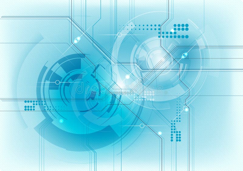 Blue tech stock vector. Illustration of digital, electric - 20776419