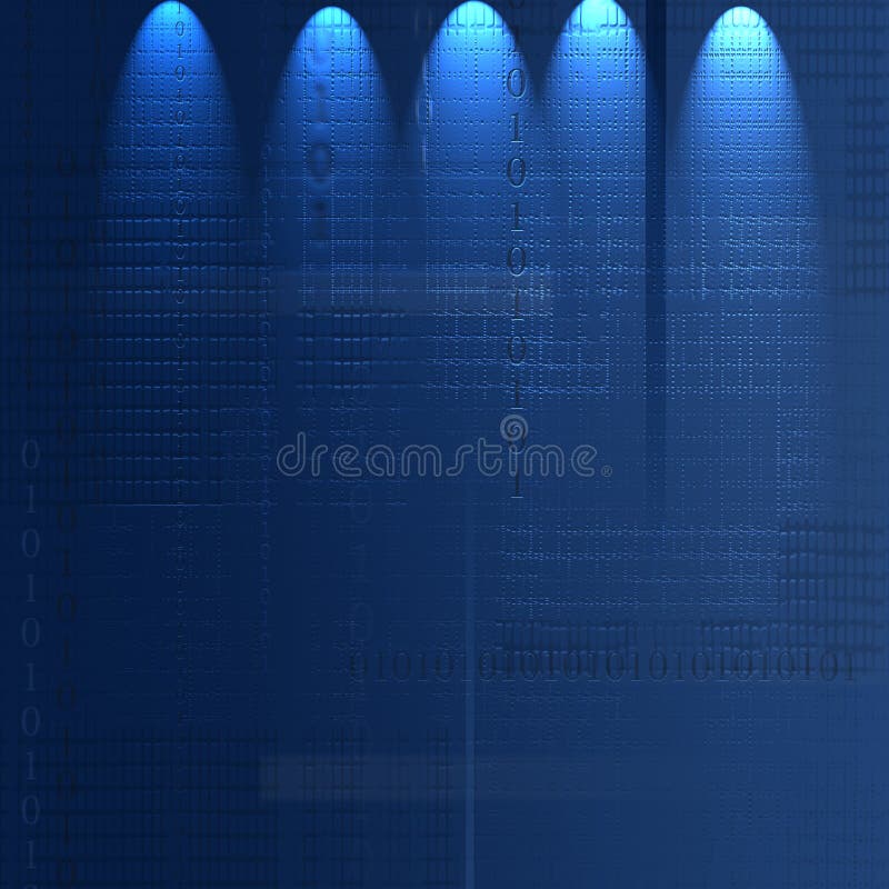 Blue Tech stock illustration. Illustration of byte, design - 2470515