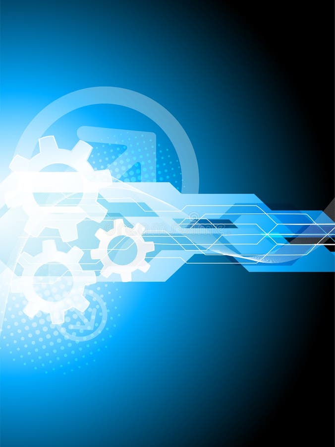 Blue tech background stock vector. Illustration of background - 28985264