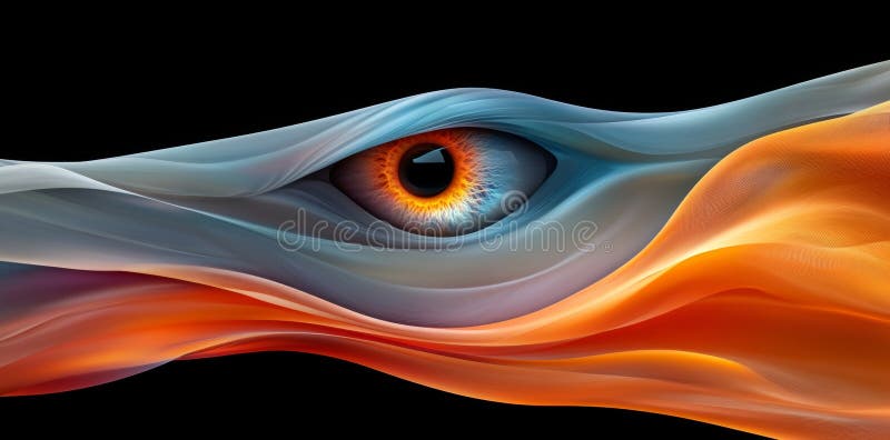 A Blue Tech Background with Animated Neon Light Lines Stock Image ...