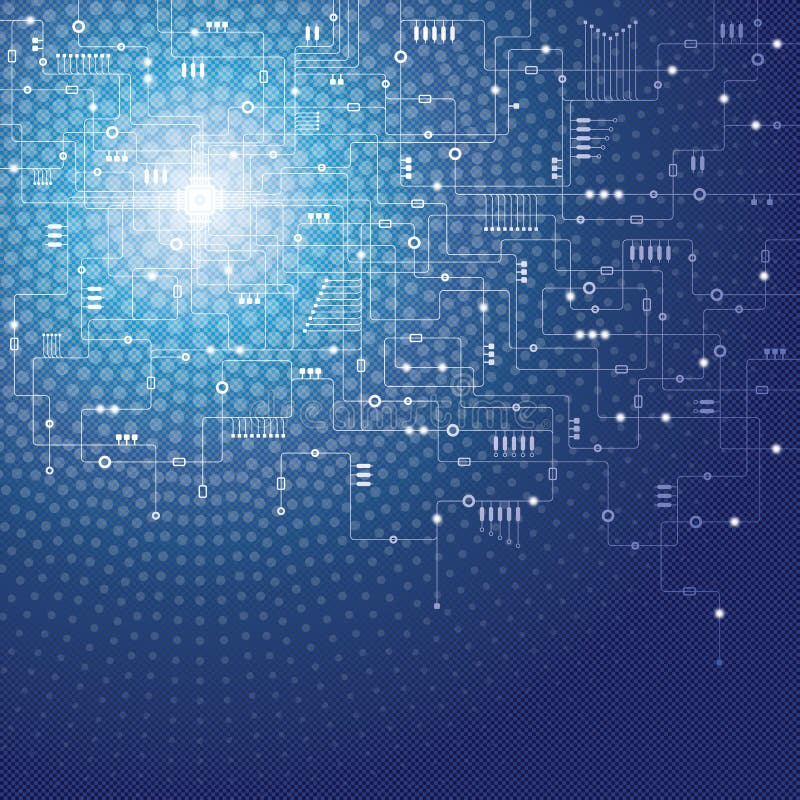Abstract Background Technology Connection Stock Illustration ...
