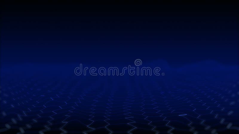Blue Techno Background. Seamless Abstract Cycle Image. Stock Footage ...