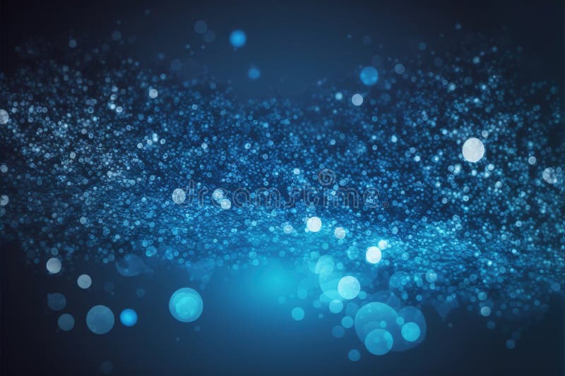 Blue Technology Abstract Background with Floating 3D Particles Texture ...