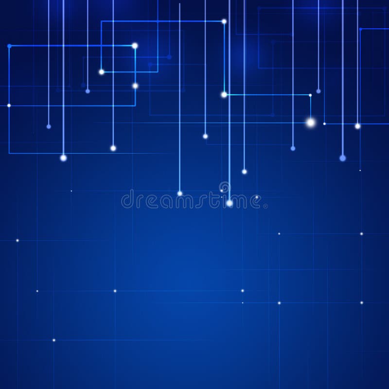 Blue Technology Background stock illustration. Illustration of computer ...