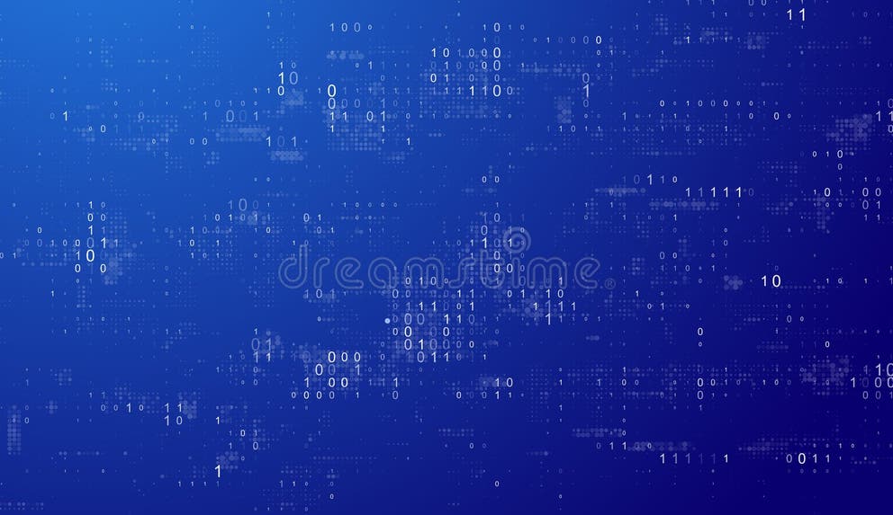 Blue Technology Background Binary Computer Code Programming Coding