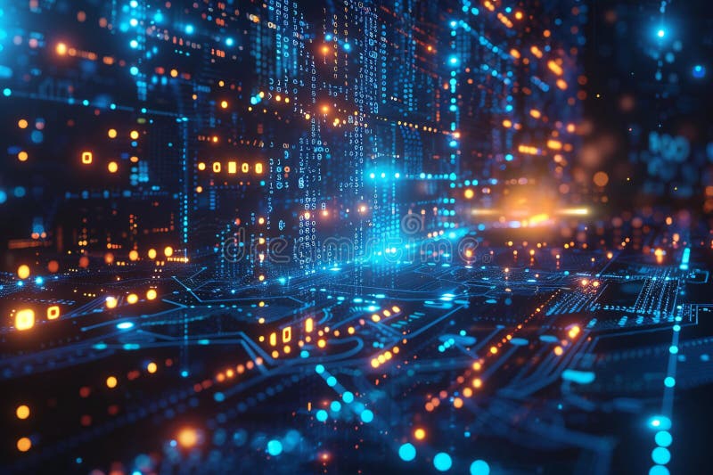 Elements Design Technology Cyber Blue Stock Illustrations – 13,286 ...