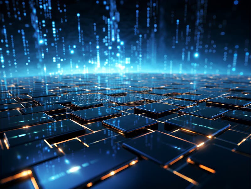 Blue Technology Background Technology Light Concept - 1 Stock ...