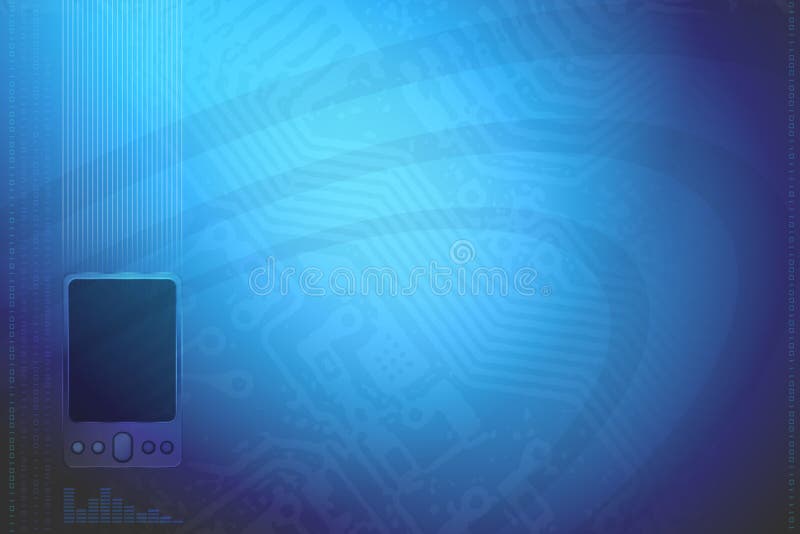 Blue Technology BG stock illustration. Illustration of blue - 35073251