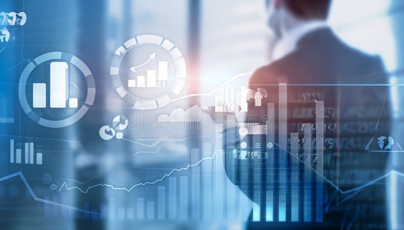 Blue Technology Business Background Stock Illustration - Illustration ...