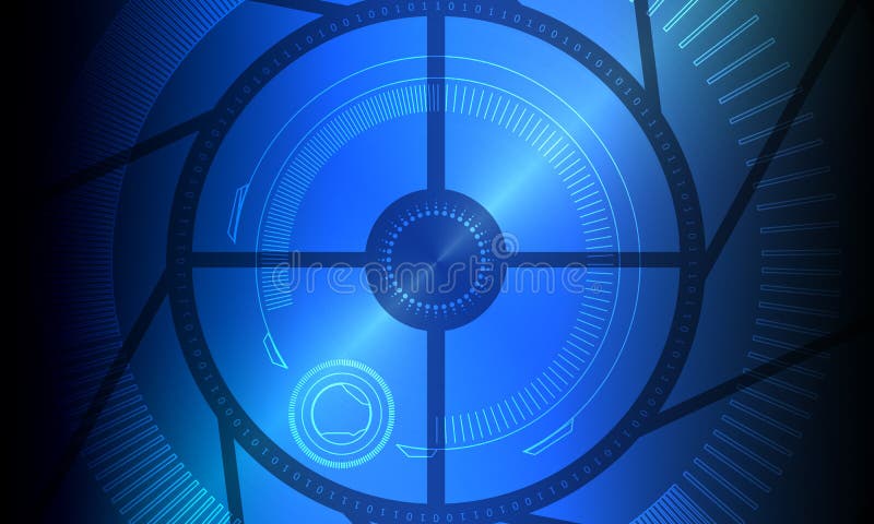 Blue, Technology, Circle, Computer Wallpaper Stock Photo - Image of ...