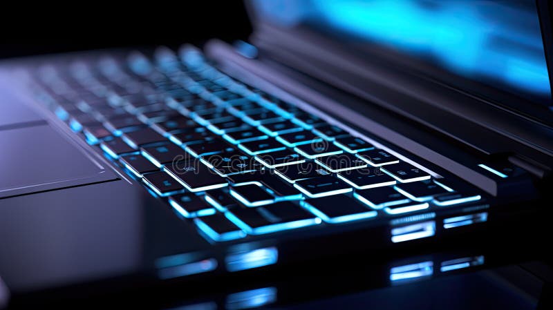 Blue Technology Hardware Background Stock Illustration - Illustration ...