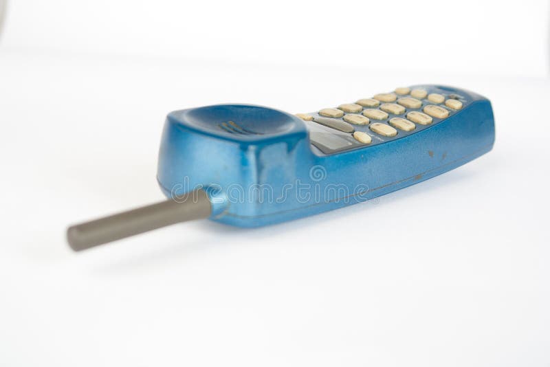 Blue telephone stock image. Image of keyboard, mobile - 15466675