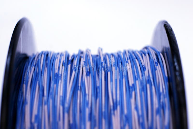 Blue telephone wire stock photo. Image of technology, blue - 1809862