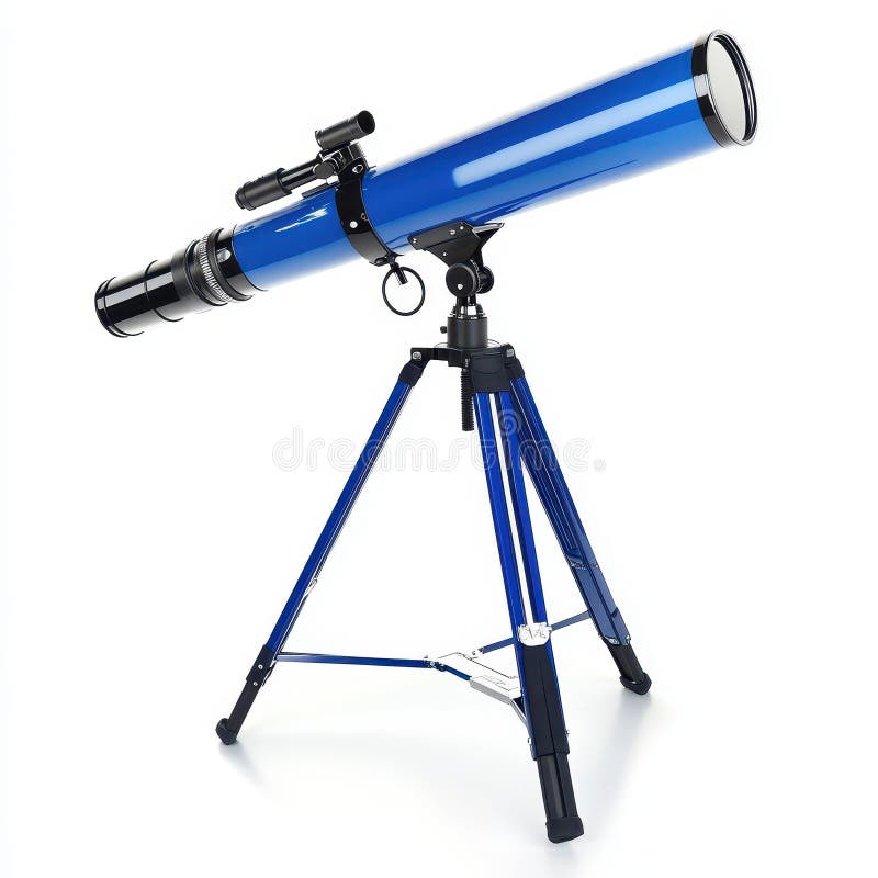 A Blue Telescope on a Tripod, Designed for Stargazing and Observing ...