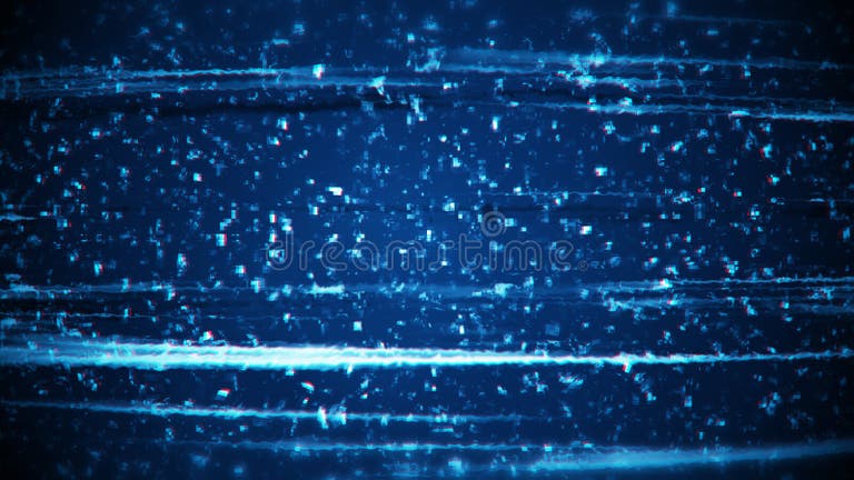 Blue Television Screen with Static Noise Abstract Background Stock ...