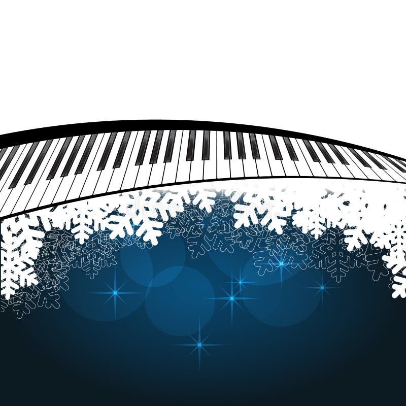 Blue template with piano stock vector. Illustration of white - 81382008