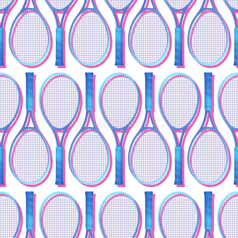 Tennis Rackets Pattern Stock Illustrations – 551 Tennis Rackets Pattern ...