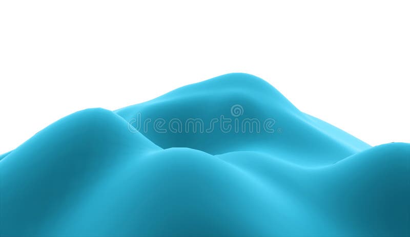 Blue Terrain on Abstract Land Stock Illustration - Illustration of ...