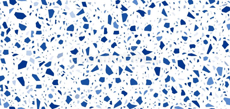 Blue Terrazzo Ceramic Tile Pattern, Terazzo Stone Stock Vector ...