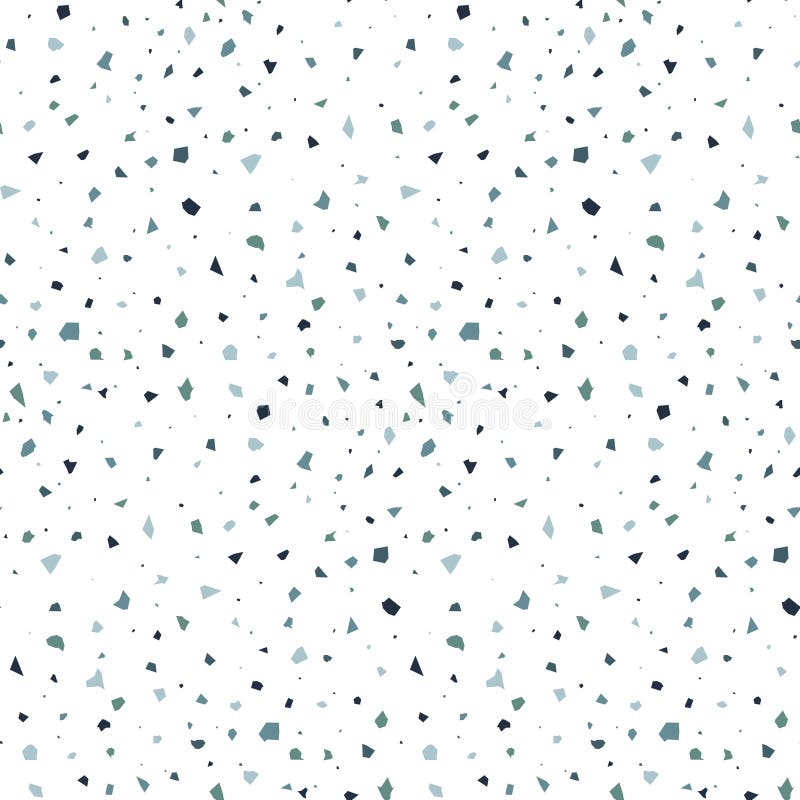Blue Terrazzo Seamless Pattern. Abstract Repetitive Background Stock ...
