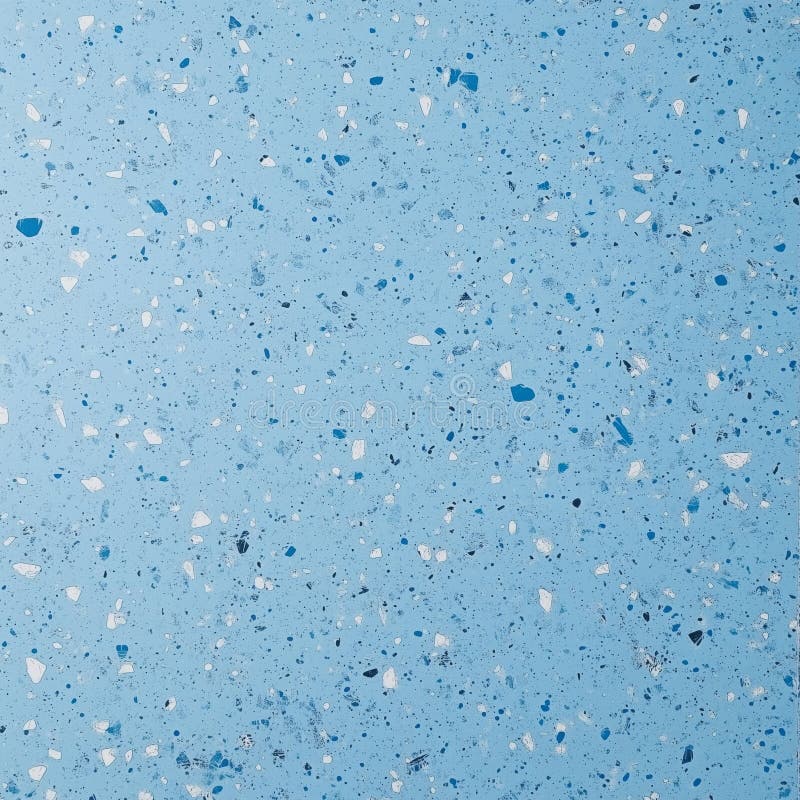 Blue Terrazzo Surface with Multi-colored Speckles for Modern Interior ...