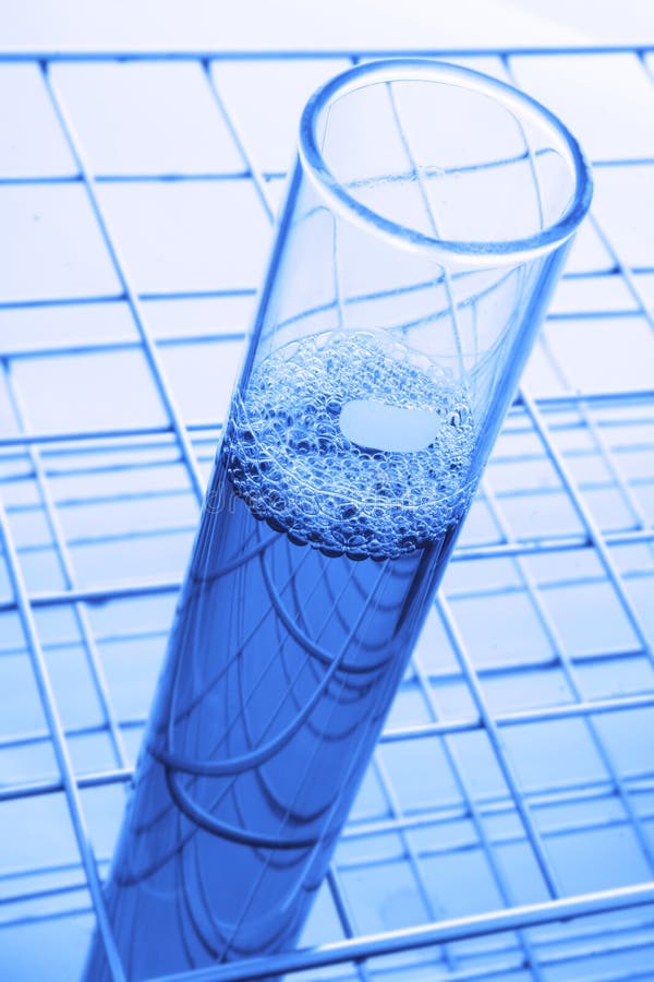 Blue Test Tube stock image. Image of modified, label, test - 1520661