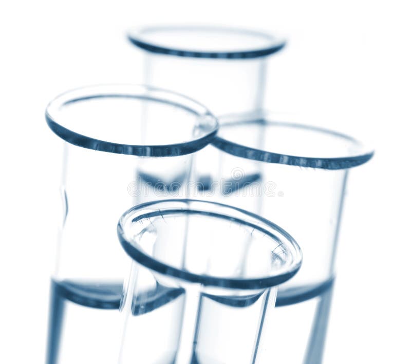 Blue Test Tubes stock photo. Image of glassware, glass - 10085520