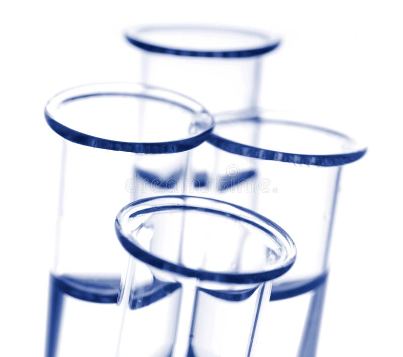 Blue Test Tubes stock photo. Image of glassware, glass - 10085520