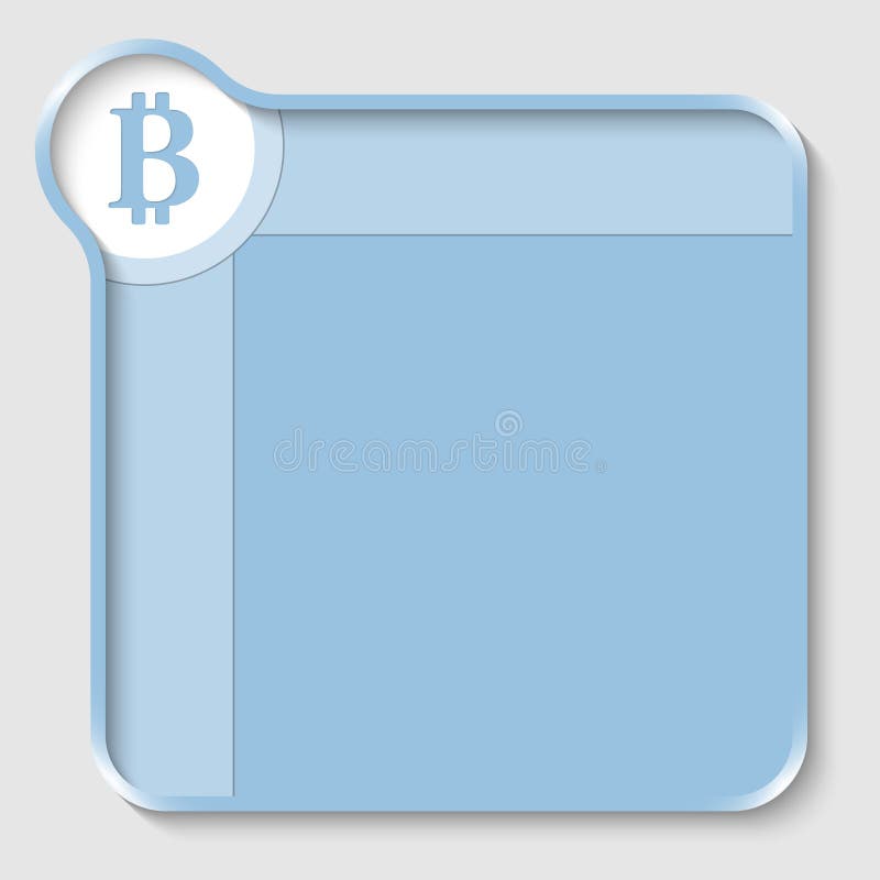 Blue text box stock vector. Illustration of blue, border - 52729672